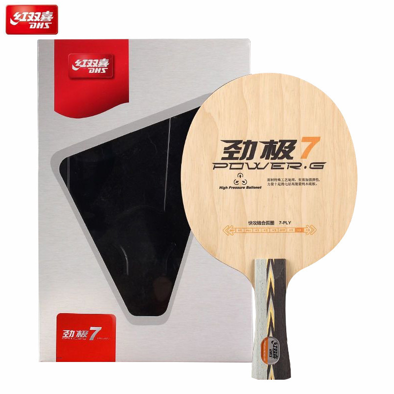 Original DHS POWER.G 7 Table Tennis Blade (7Ply Wood ,ALL,OFF) PG7 Ping ...