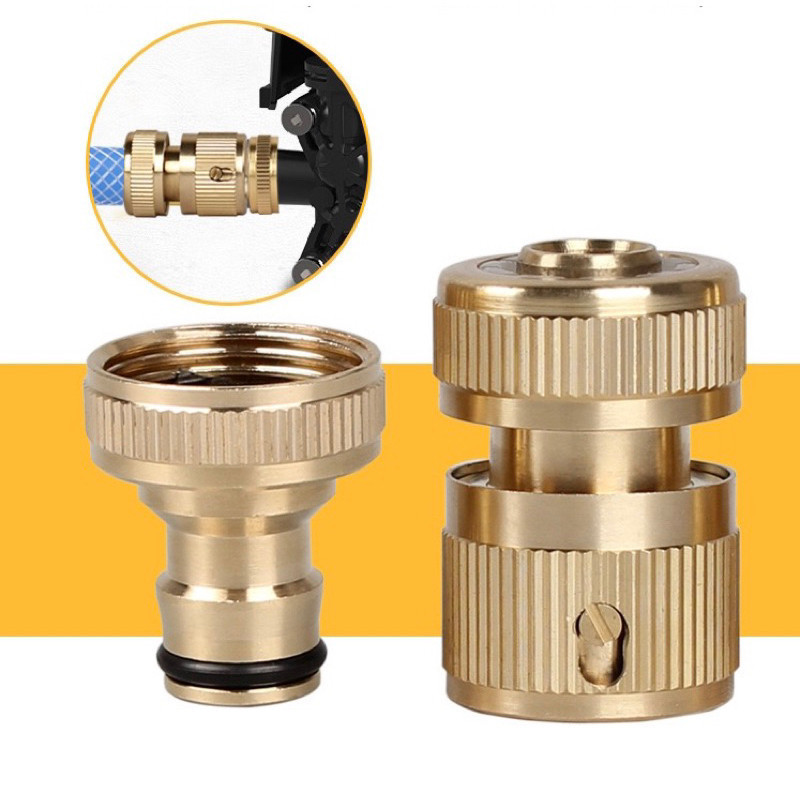 Car washer inlet quick coupling set, Water supply quick coupling copper ...