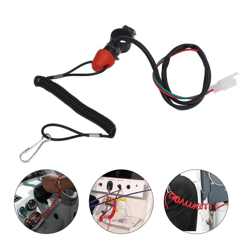 Calinodesign Emergency Tether Kill Switch Easy Connection Flexible 2pin ...