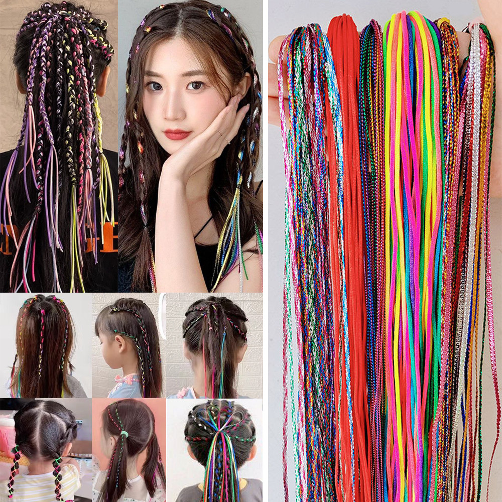 30/32pcs DIY Korean Braided Hair Headband Dirty Braids Ribbon Hair Rope ...
