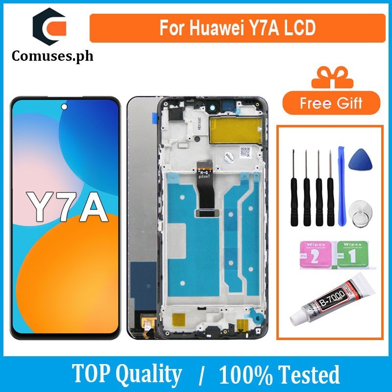 COMUSES Original LCD For Huawei Y7A LCD Display Touch Screen Digitizer ...