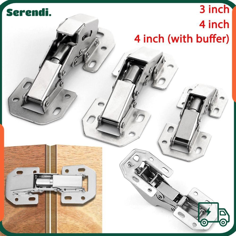 SERENDI Spring Hinges, 90 Degree Soft Close Cabinet Hinge, Noiseless ...