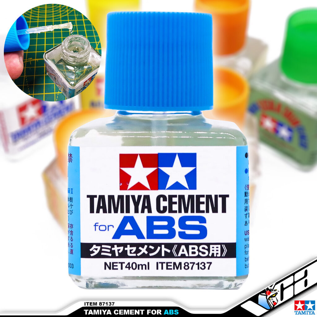 ️ TAMIYA 87137 CEMENT FOR ABS 40ML MODEL HOBBY TOOL Plastic Glue GUNDAM ...