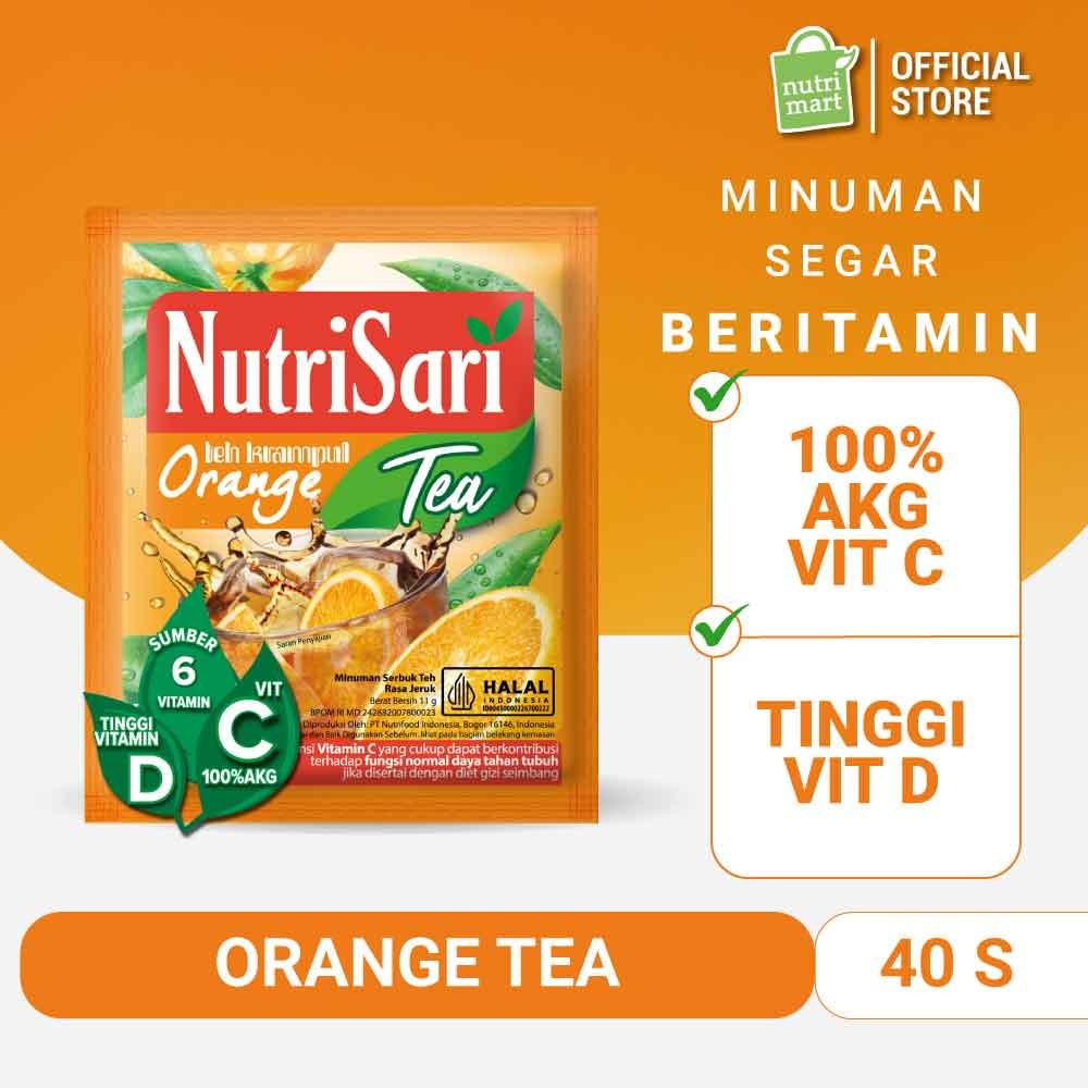 Nutrisari Orange Tea 40 Sachets – Natural Krampul Tea High Vitamin C ...