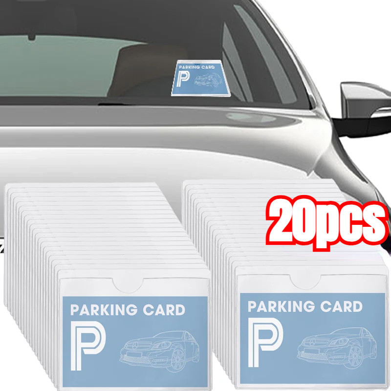 20Pcs 10*8CM Self-Adhesive Transparent Label Storage Holder / Car ...