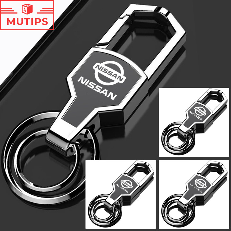 Nissan Car Keychain Alloy Metal Key Chain Laser Printing Logo Keyring ...