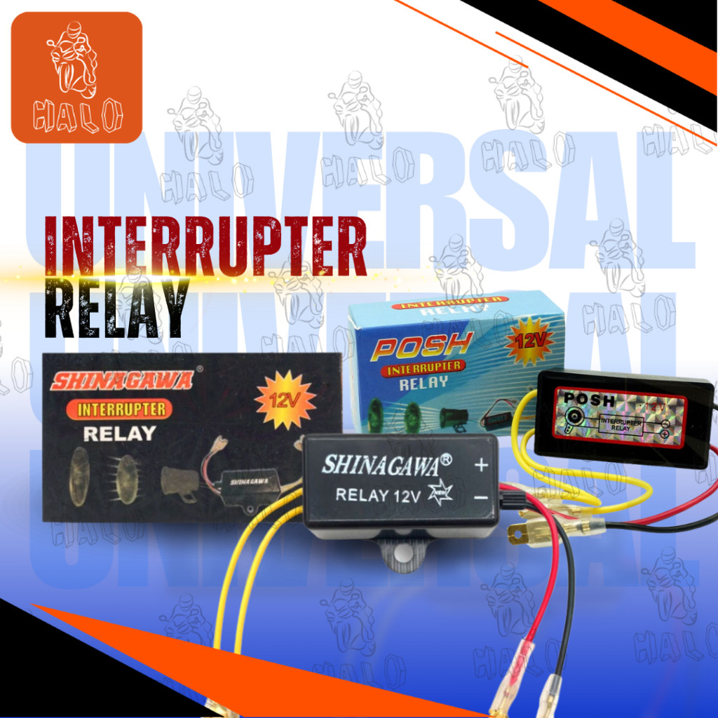 [HALO MOTOR] INTERUPTER RELAY SHINAGAWA & POSH RELAY FOR MOTORCYCLE ...