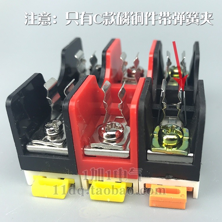 Fuse holder FS101 FS-101 fuse holder fuse base 6*30 10A 220V DC24V ...