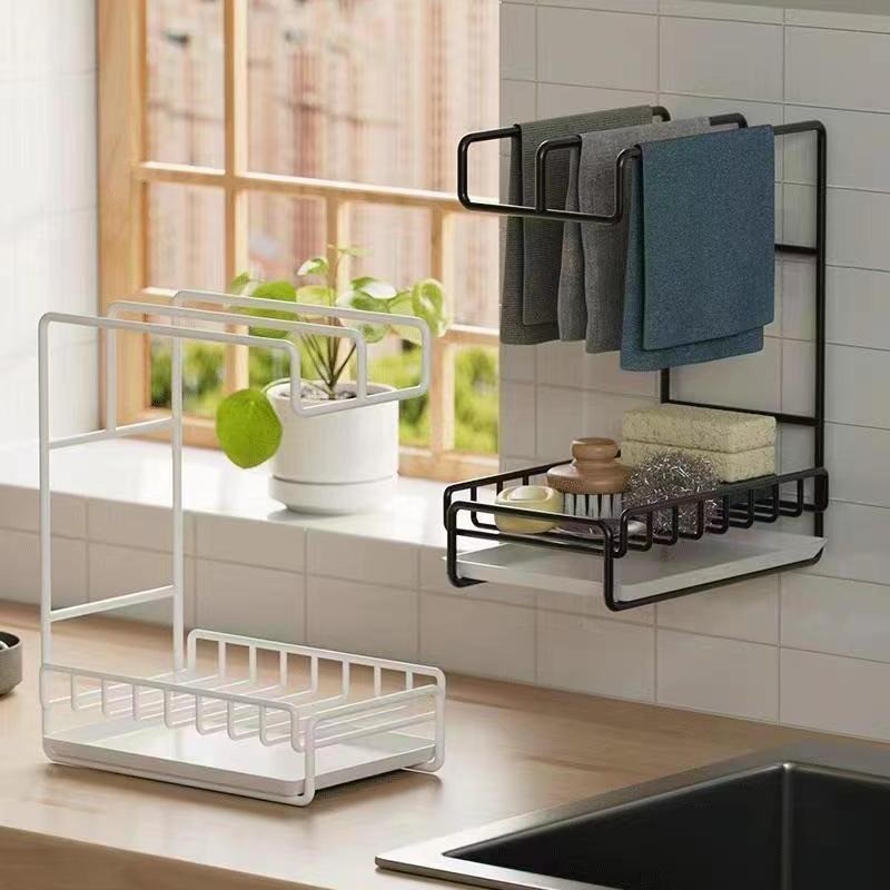 New Rag rack kitchen supplies stainless steel rack drain rack wall ...