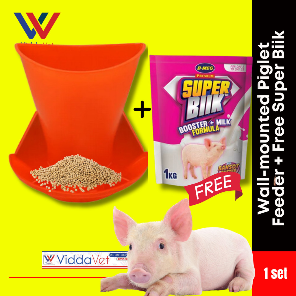 Piglet feeding trough Plastic + B Meg Super Biik Booster Milk Formula B ...
