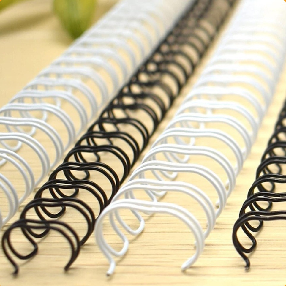 Double Loop Wire Binder 7.9mm 10pcs | A4 Size 34 Holes 3:1 Pitch ...