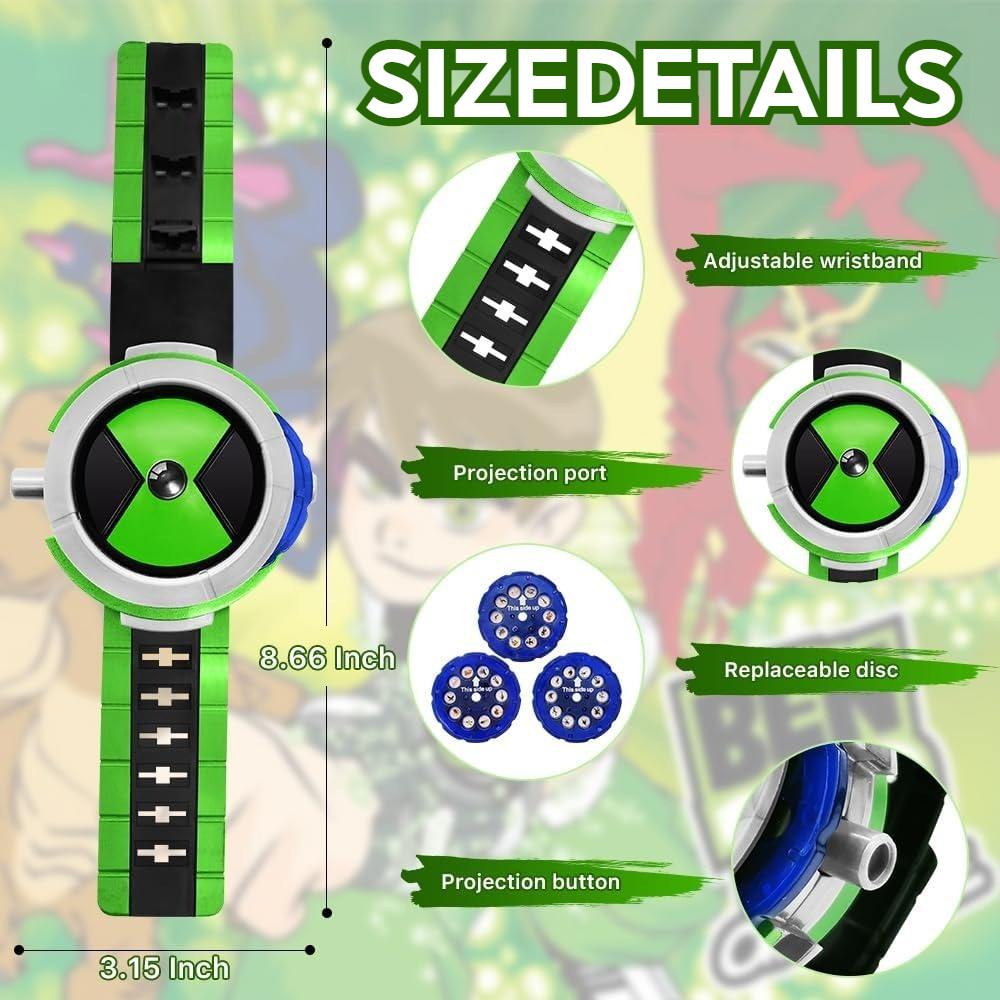 Children's Projection Watch Ben 10 Watch Toy for Kids Ultimate Omnitrix ...