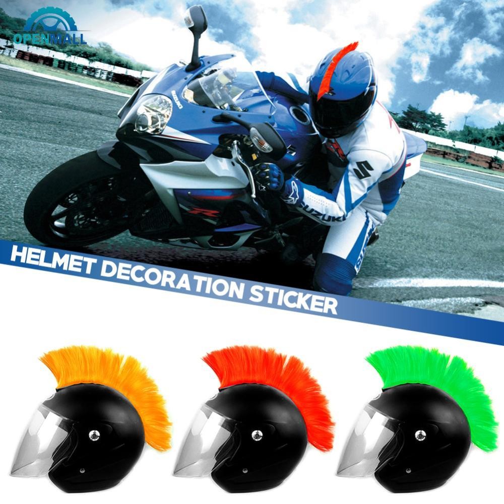 OPENMALL Motorcycle Helmet Wig Cuttable Decoration Helmet Decorations ...