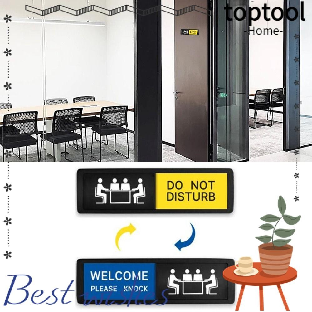 TOPTOOL Office Door Sign, Waterproof Acrylic Reminder Signs, Durable ...