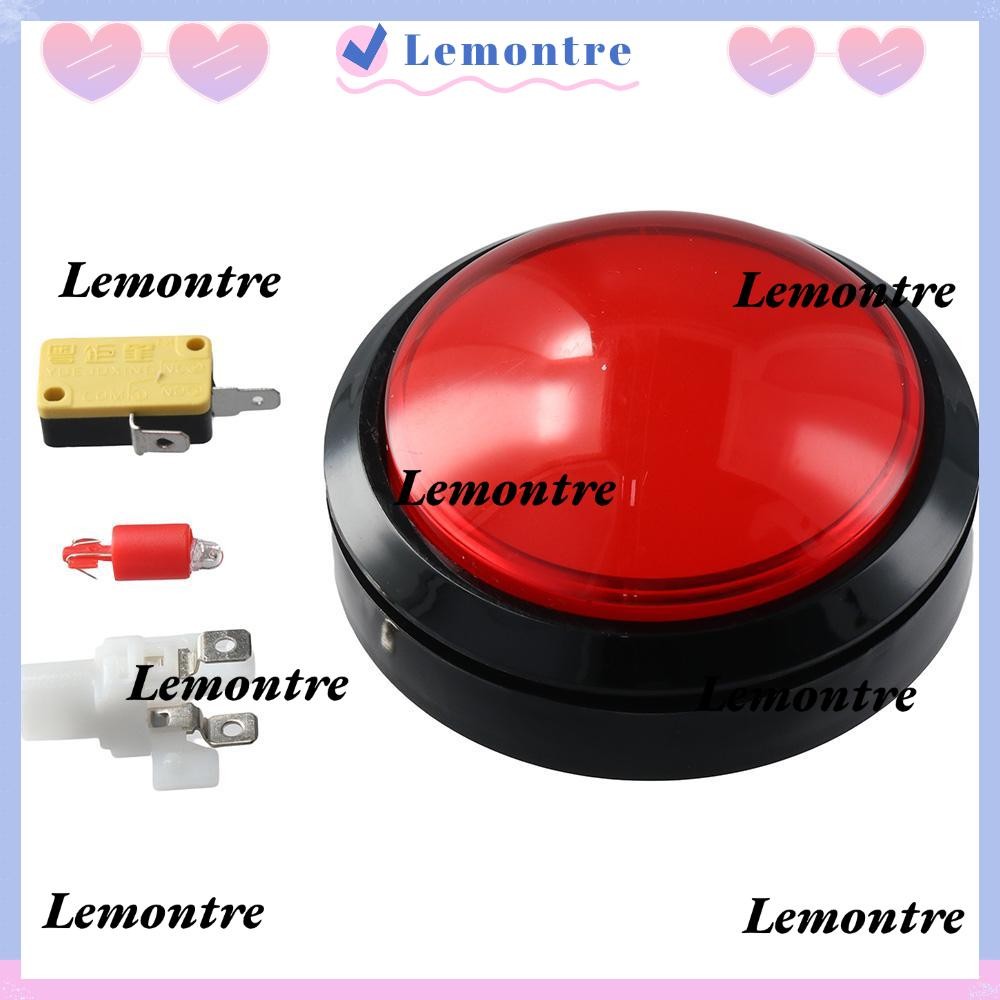 LEMONTRE Jumbo Dome Shaped Button, 5v 100mm Red Color Push Button ...