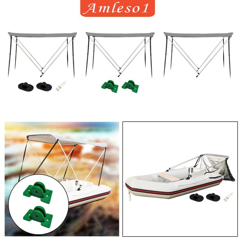 [Amleso1] Inflatable Boat Canopy with Support Rod Adjustable Strap ...
