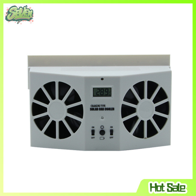 Solar Powered Auto Car Window Air Vent Ventilator Mini Air Conditioner ...