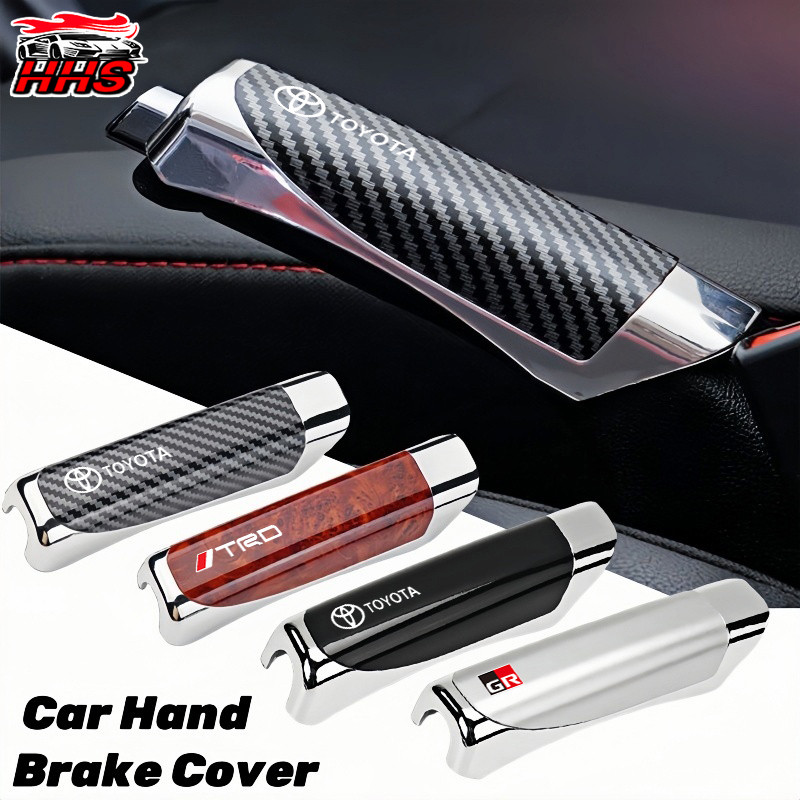 Universal Toyota Car Hand Brake Cover Carbon Fiber Anti Slip Protector ...