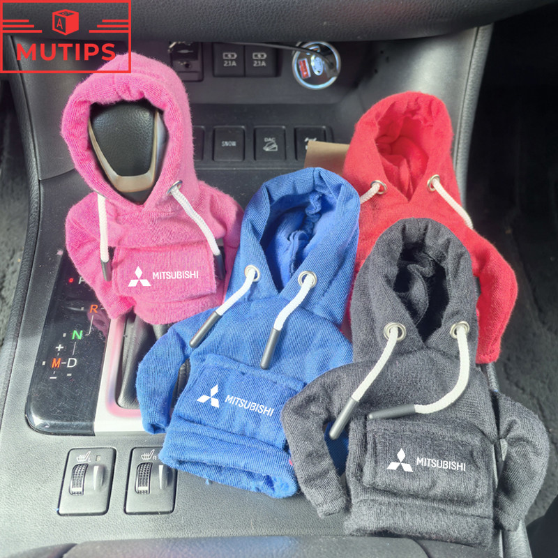 Mitsubishi Car Handbrake Cover Protector Hoodie Gear Shift Knob Cover ...