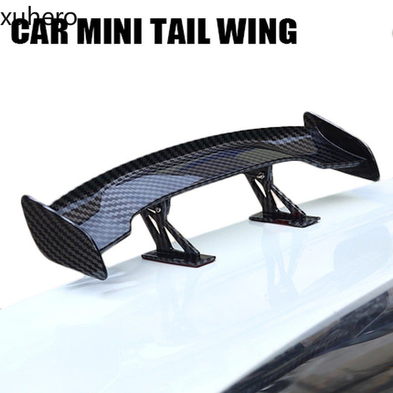 Car Mini Tail Wing Carbon Fiber Look Modified Tail Wings Simple Model ...