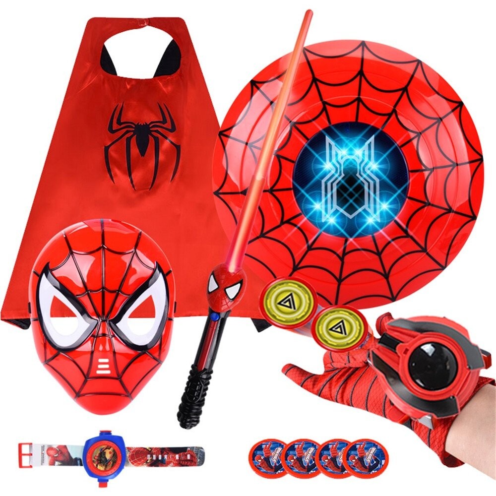 GG+Movie Toys LED Sound Light Spider Man Custom Shield Sword Glove ...