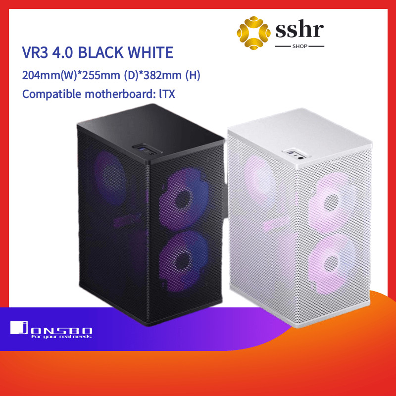 JONSBO VR3 Server Small Case 4 Hard Disk ITX Mini Chassis PC Gamer Case ...