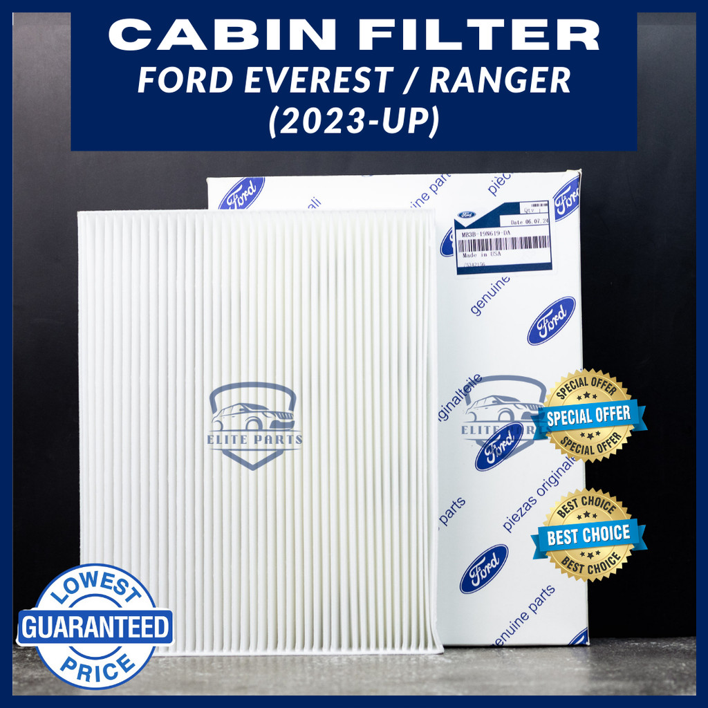 CABIN & AIR FILTERS for FORD EVEREST / RANGER (2023-UP) (MB3G-9601-BA/MB3B-19N619-DA) | Shopee ...