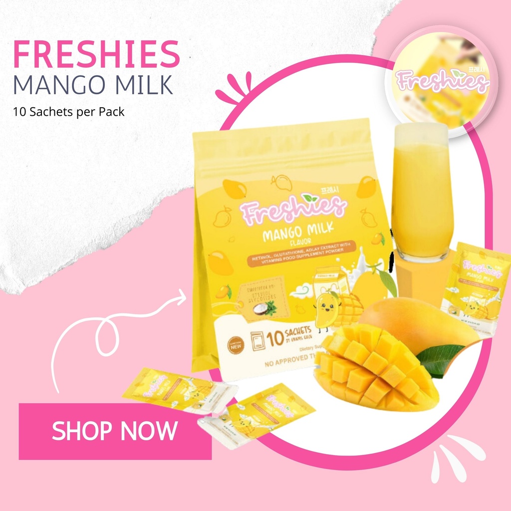 Juju Glow Freshies MANGO MILK FLAVOR Drink | with Retinol, Hydrolyzed ...