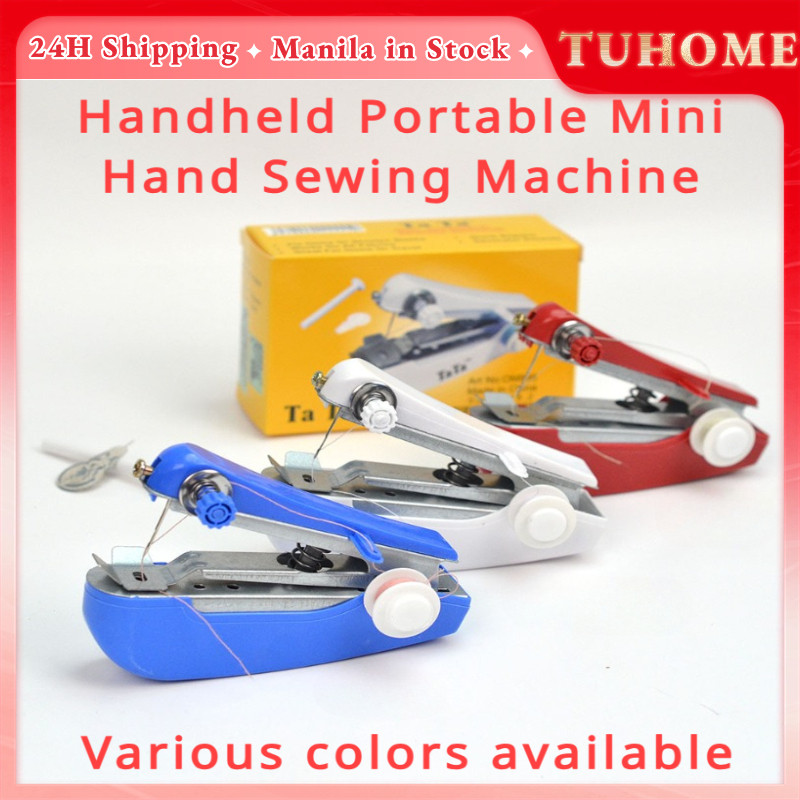 Portable Handheld Sewing Machine Manual Simple Operation Sewing Tools ...