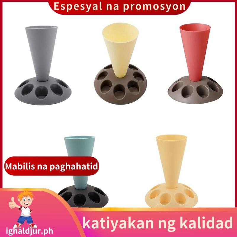 Piping Bag Stand, Piping Bag Holder with 8 Slots Nozzles, Plastic ...