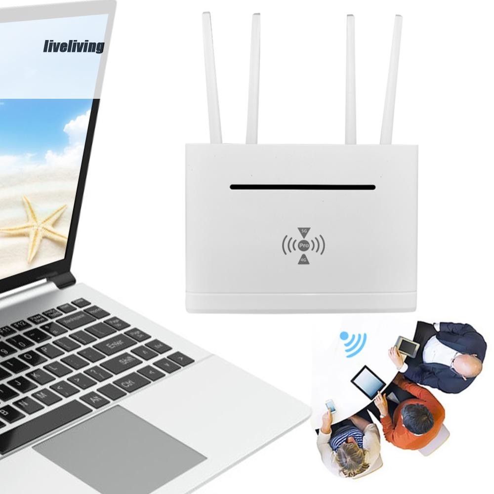 4G SIM Card Router 4 External Antenna 4G Modem Hotspot 4G SIM Card WiFi ...