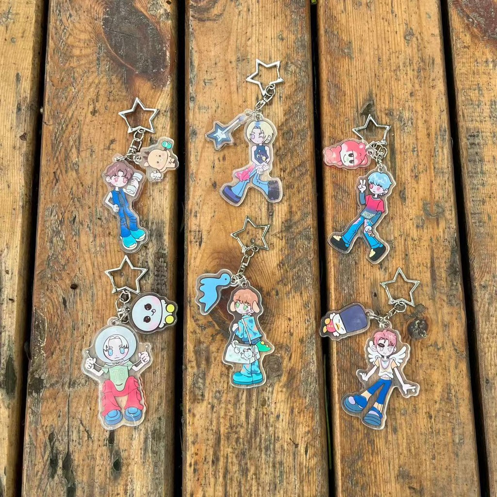 Kpop idol RIIZE Keyring Cute Cartoon Acrylic Keychains | Shopee Philippines