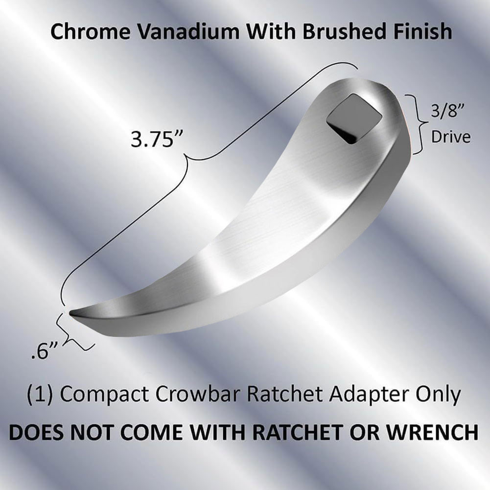 Crowbar Adapter Head Tool Adjustable Pry Bar Adapter Head for 3/8 in ...