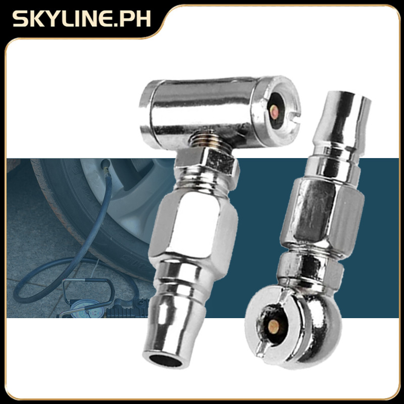 T Type Air Chuck Dual-purpose Tire Inflator Nozzle Double Head Tire ...