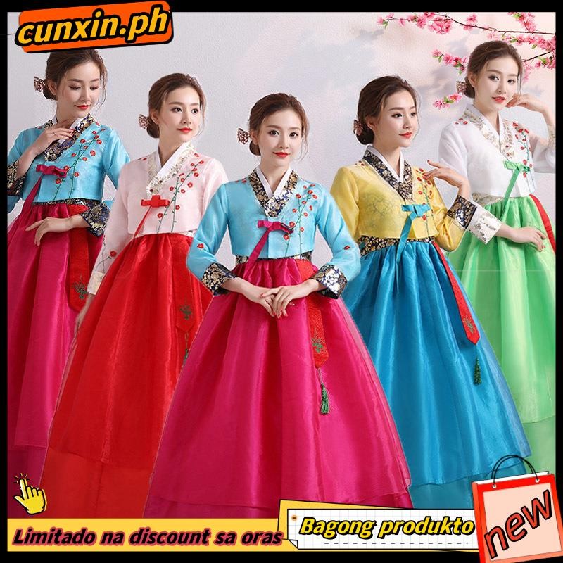 Multicolor Traditional Korean Clothing for Women Court National Costume ...