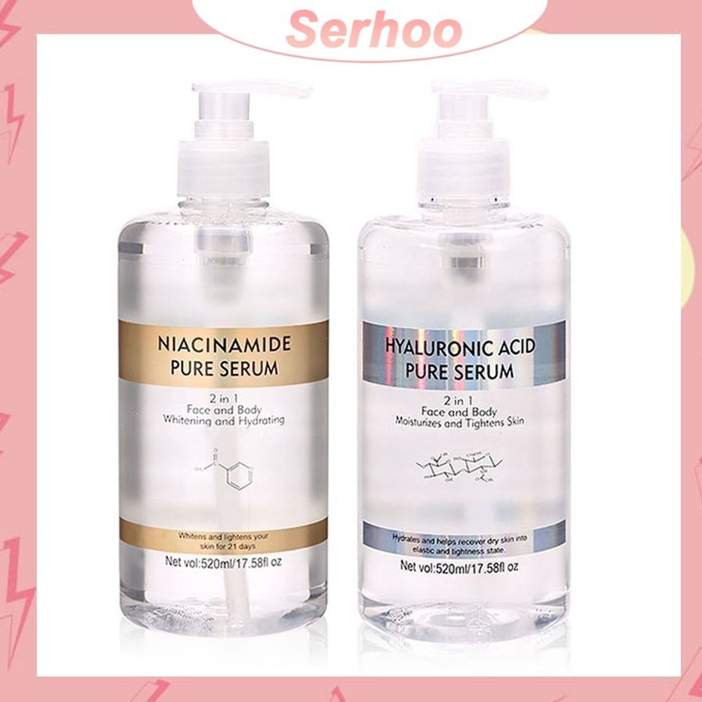 NIACINAMIDE Pure Serum Face and Body Whitening Skin 520ml Elbow Brighten BUY 1 TAKE 1 | Shopee ...