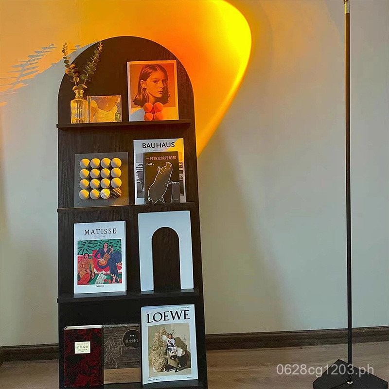 ins Wall-Mounted Bookshelf Storage Rack Art Magazine Rack Children's ...