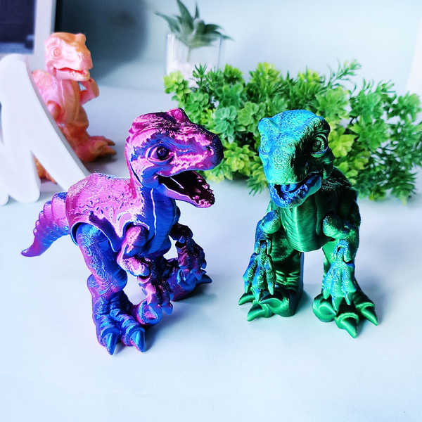 Velociraptor Toy Active Joint Simulation Animal Model Dinosaur Skeleton ...