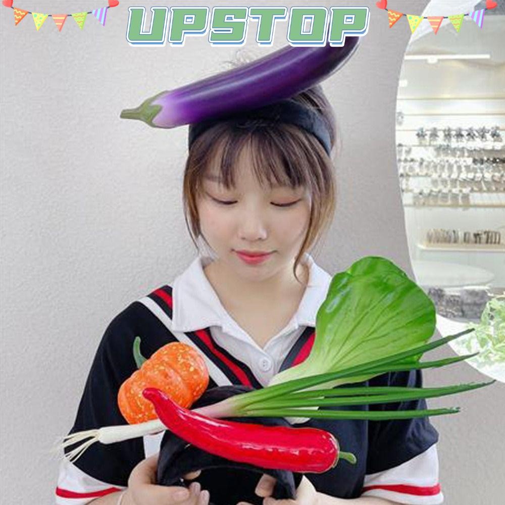 UPSTOPBO Vegetable Hair Hoop,Funny Headband Simulation Cartoon Fruit ...