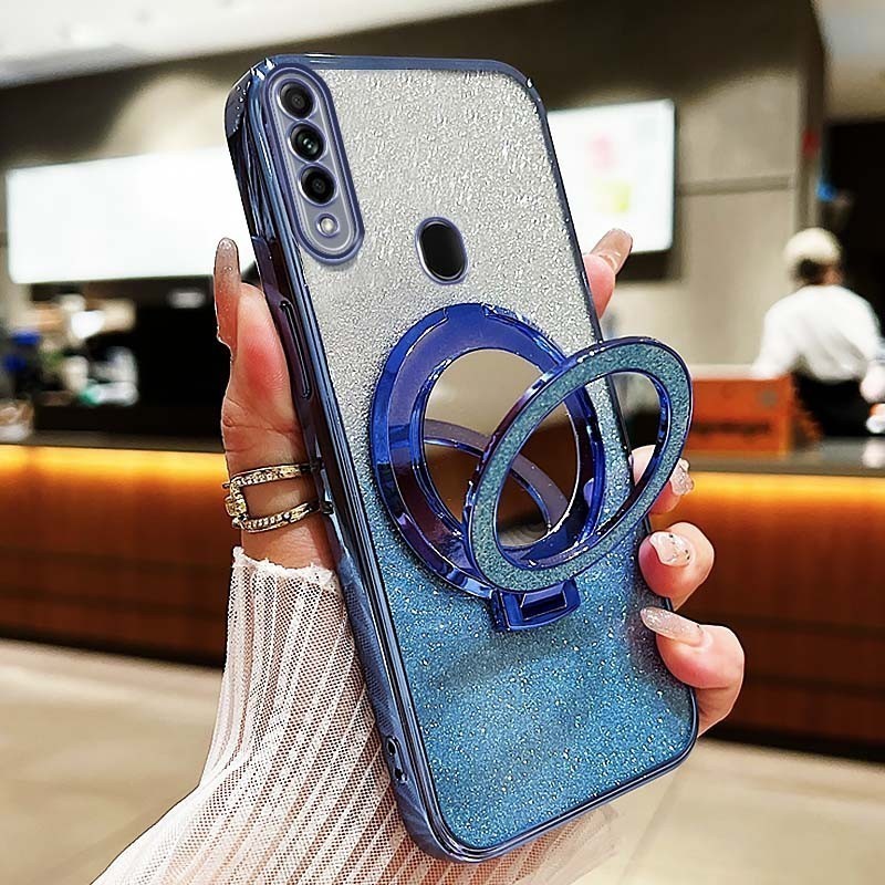 New TPU Phone Case OPPO A31 2020 A8 Shockproof Mirror Suction Bracket ...