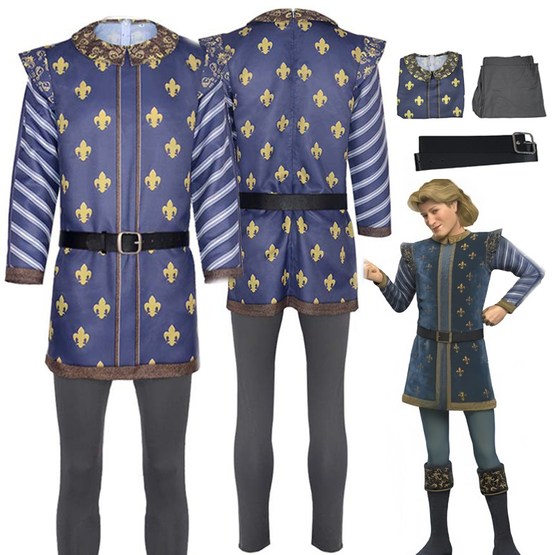 Monster Shrek Cosplay Costume Prince Charming Uniforms Costume Carnival ...