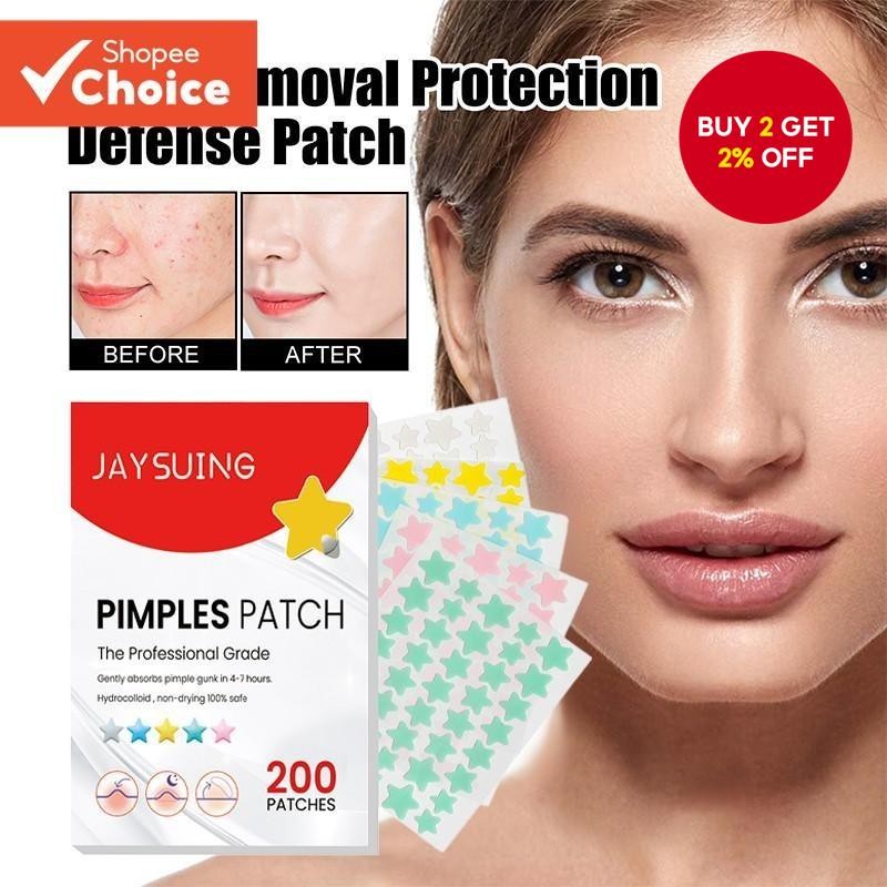 200 Patches Star Pimple Patch Acne Colorful Invisible Acne Removal Skin ...