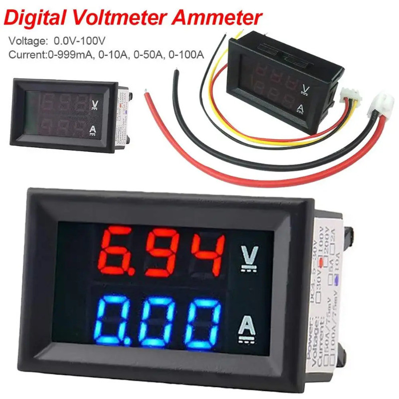 0.56 Digital Voltmeter DC4.5V-30V Digital Voltmeter Voltage Panel Meter ...
