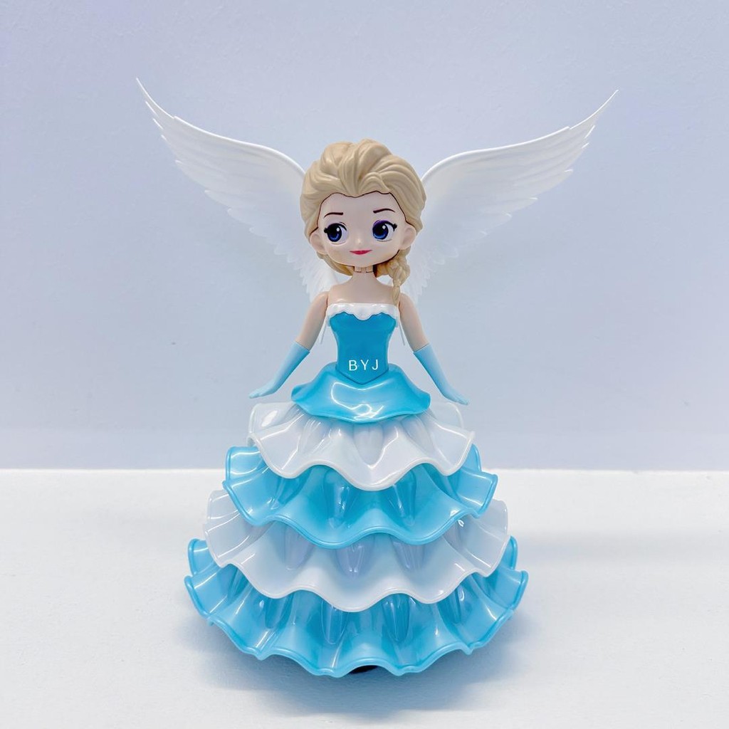 Singinginging Rotating Princess Elsa Doll Electric Colorful Elsa ...