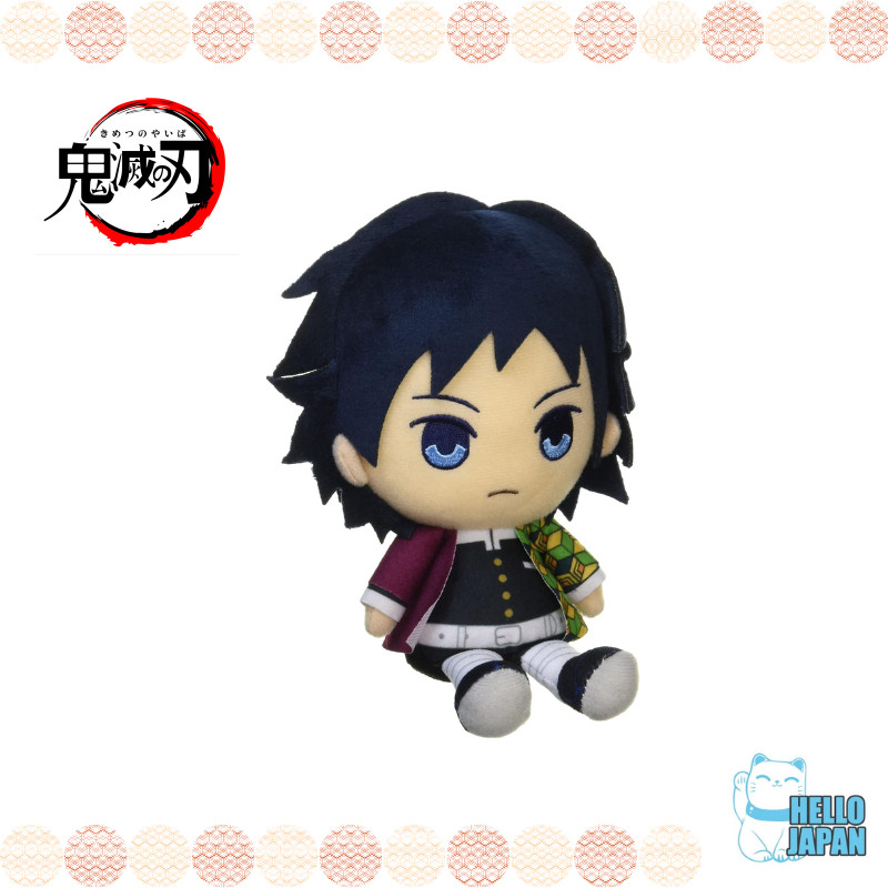 BANDAI Demon Slayer: Kimetsu no Yaiba Tomioka Giyu Chibi Plush Toy 17cm ...