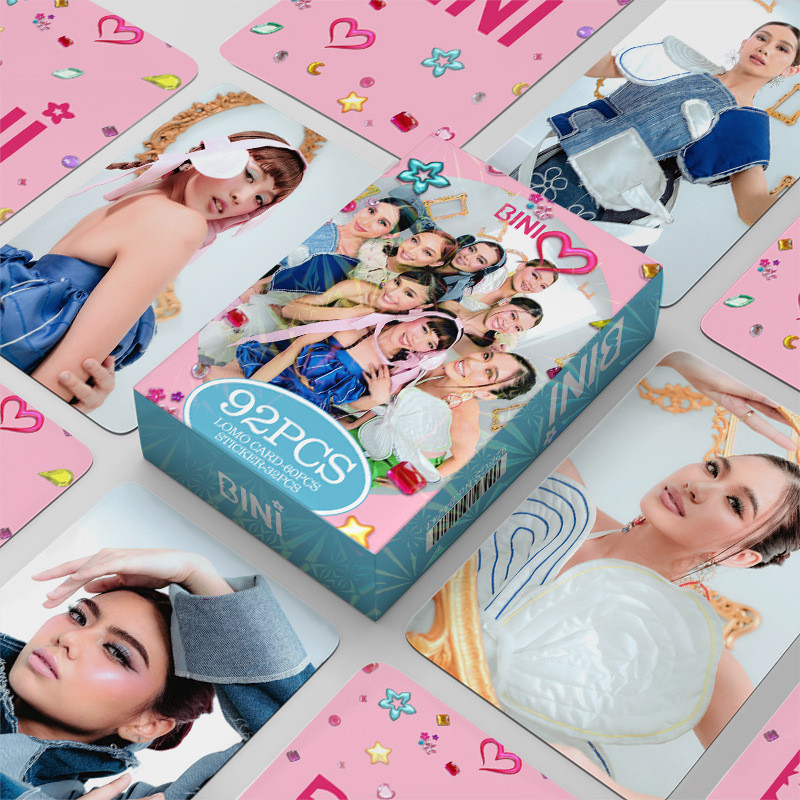 Philippines BINI Photocard Lomo Card Postcard Sticker 92pcs/box ...