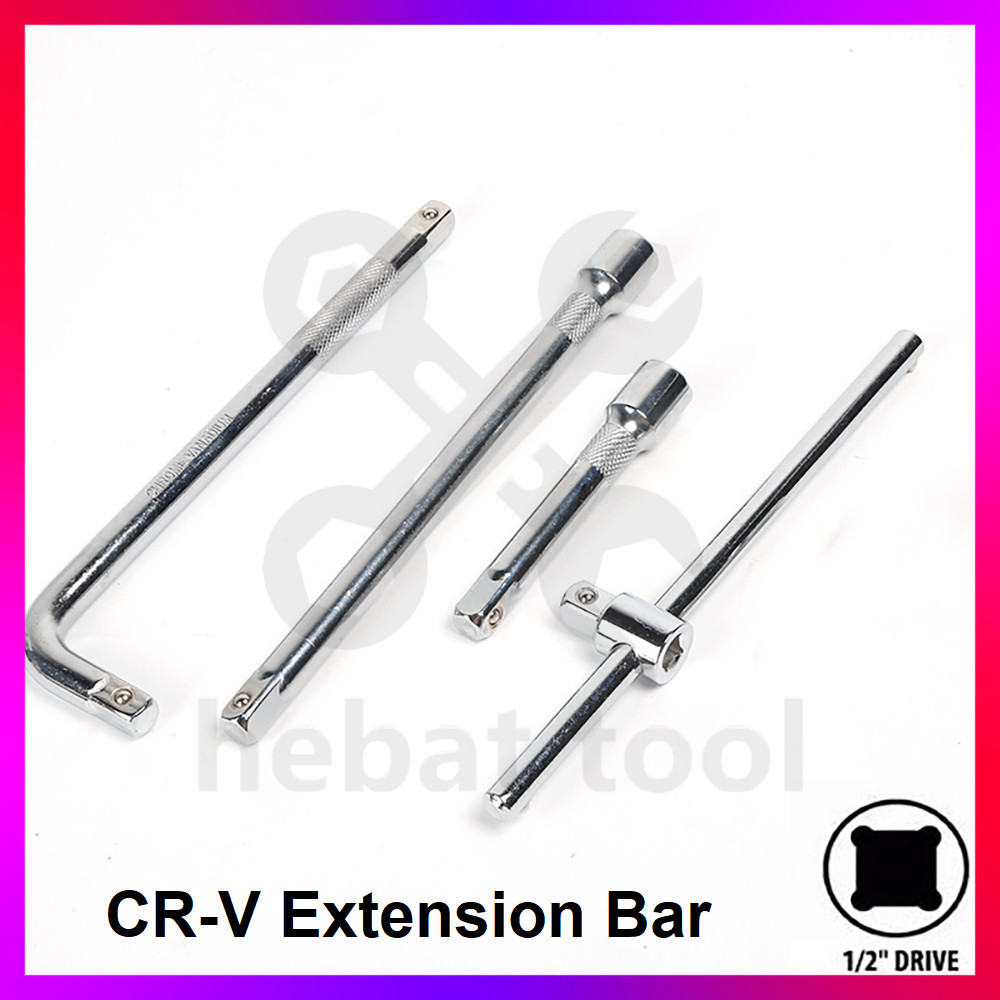 CR-V Chrome Box Socket Long Extension Bar Spanner Wrench Square Drive 1 ...
