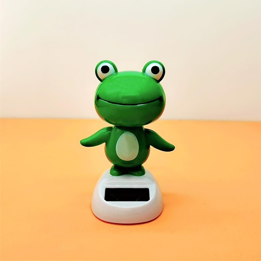 Animal Solar Bobbleheads Frog Design Solar Dancing Toy Shaking Head ...