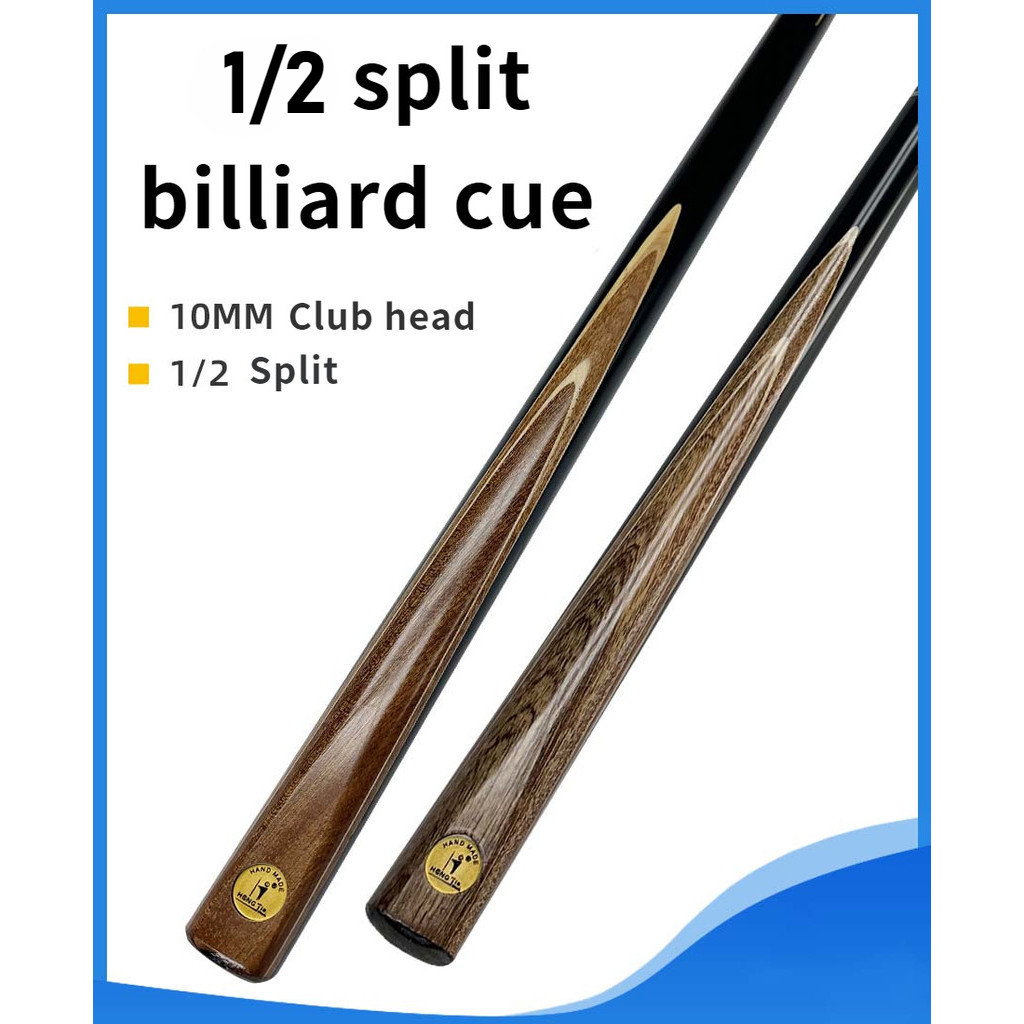 Billiard cue 1/2 structure snooker cue tip small head 10MM black eight ...