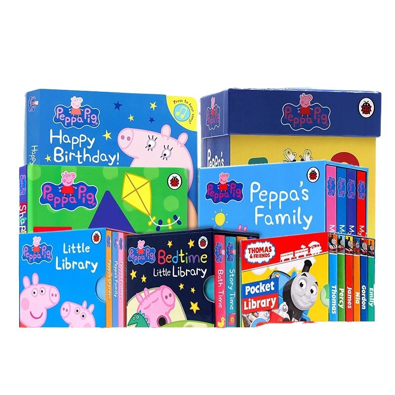English Original Picture Book Peppa Pig Piggy Page Series ABC Letters ...